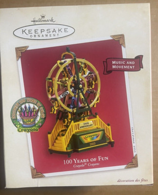 2003 Hallmark Keepsake Christmas Ornament Crayola 100 Years Of Fun | eBay
