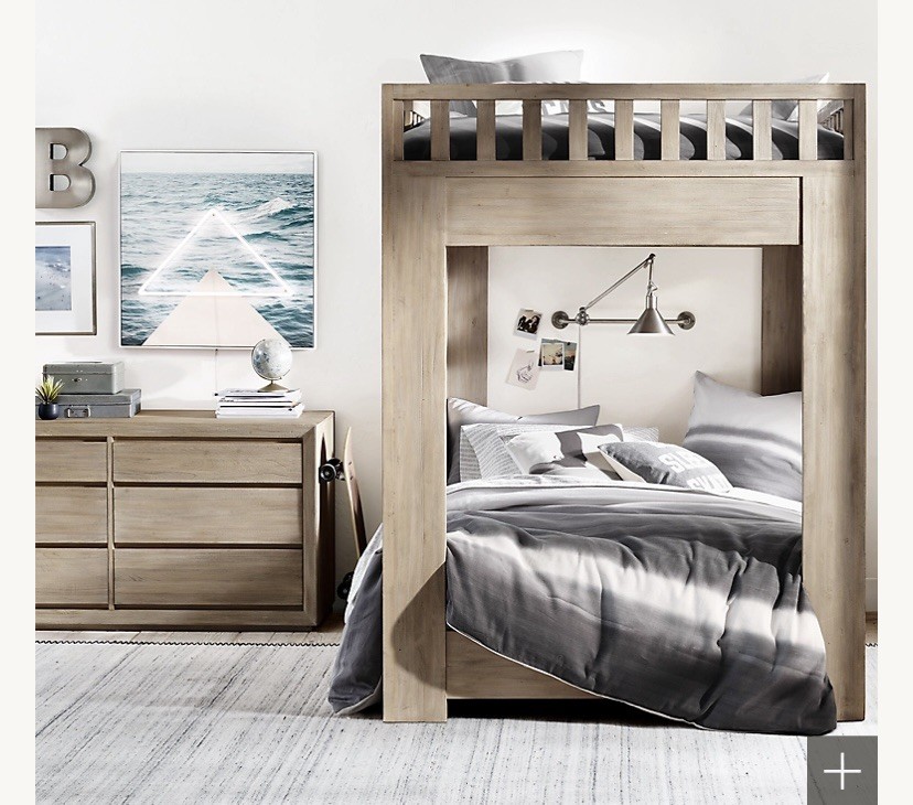Restoration Hardware Full On Full Callum Bunk Bed | eBay