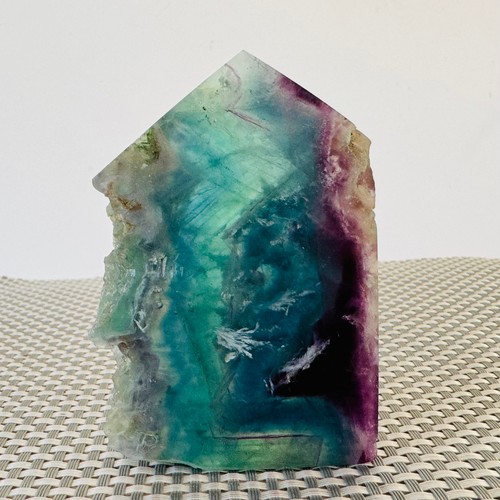 269G Natural unique colored fluorite pillar quartz crystal sample | eBay