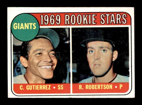 1969 Topps #16 Cesar Guitierrez/Rich Robertson Rookie Stars VG/VGEX ...