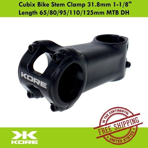 Kore Cubix Bike Stem Clamp 31.8mm 1-1/8" Length 65/80/95/110/125mm MTB DH | eBay