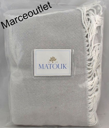 Matouk Home Pezzo Monogram "A" 50" x 70" Cotton Throw Silver | eBay