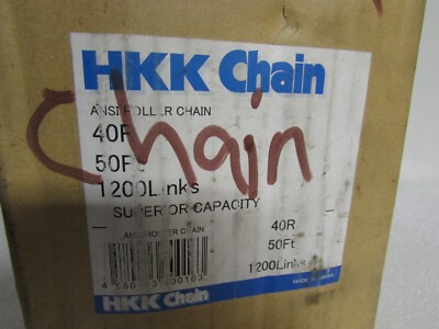 HKK Chain ANSI Roller Chain 40R-50 Foot-1200 Links Superior Capacity | eBay