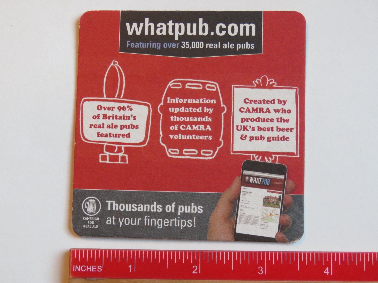Beer Pub Coaster: WHAT ? Pub: Campaign for Real Ale ~ Over 35,000 real ...