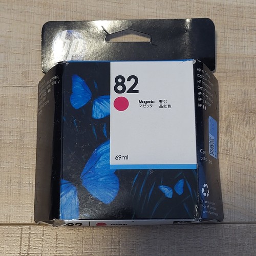 HP 82 Magenta DesignJet Ink Cartridge C4912A Genuine Sealed Good until ...