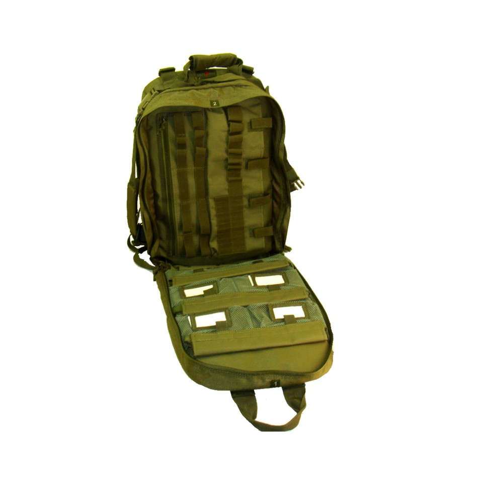 Black Deluxe Mini Hospital Military Medic Backpack Survival Emergency ...