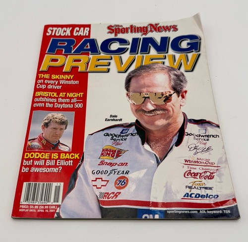 Sporting News Racing Preview April 16 2001 Dale Earnhardt | eBay