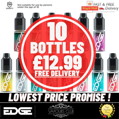 EDGE E Liquid |All Flavours 10 FOR £12.99| FREE FULLY TRACKED POST £1. ...