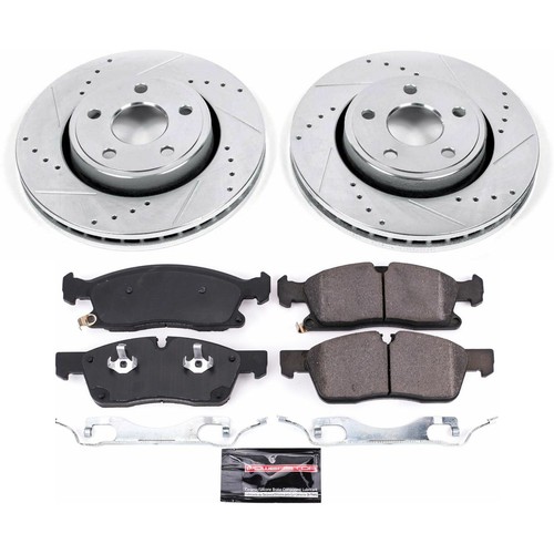 PowerStop Z23 Daily Driver Carbon-Fiber Ceramic Brake Pad and Drilled ...