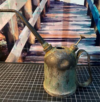 Vintage Hand Oiler Lubrication Hand Pump Oil Squirt Can | eBay Australia