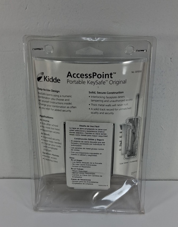 Supra Products KeySafe Grey Access Point Portable Push Button Holds 3 ...