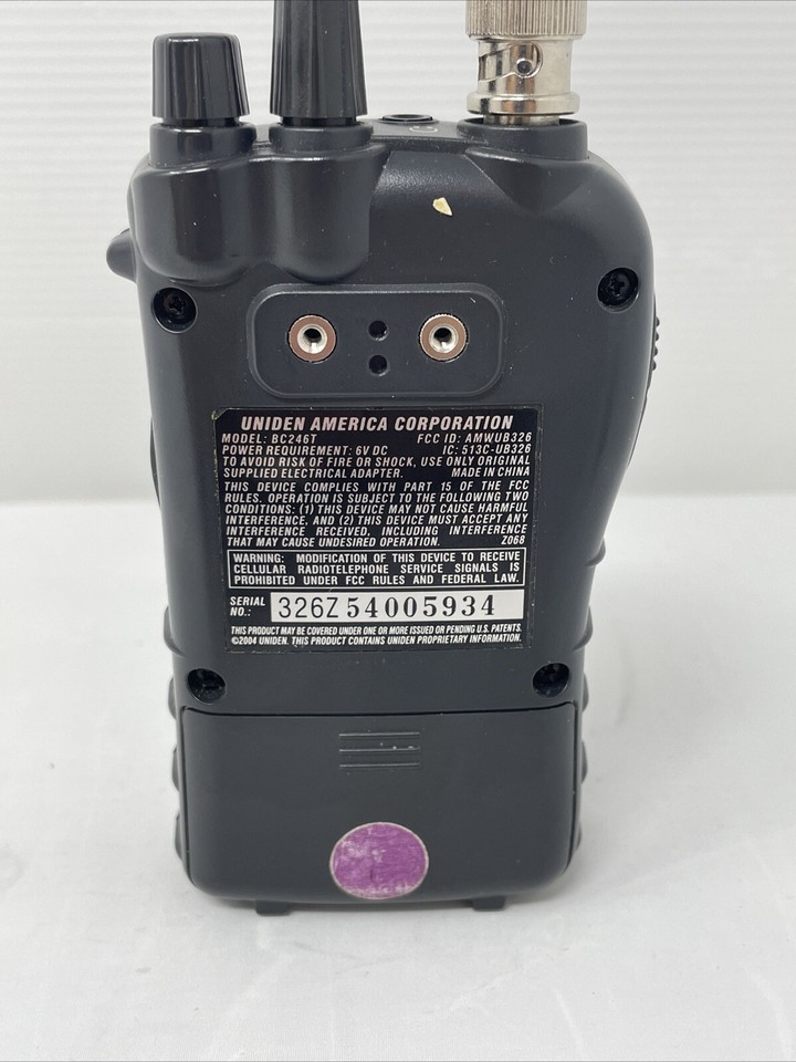 UNIDEN BEARCAT BC246T TRUNK TRACKER SCANNER III - 1600 CHANNEL - RARE ...