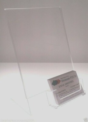 Menu Holders Poster Sign & Display with Business Card Holder A6 A5 A4 ...