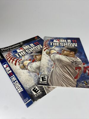 MLB 11: The Show (Sony PlayStation 2, 2011) ps2 BOOK & COVER ART ONLY ...