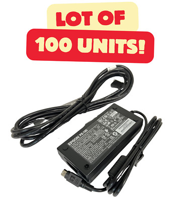 Lot of 100 GENUINE Epson PS-180 AC Adapter M159B M159A Printer C8255343 ...