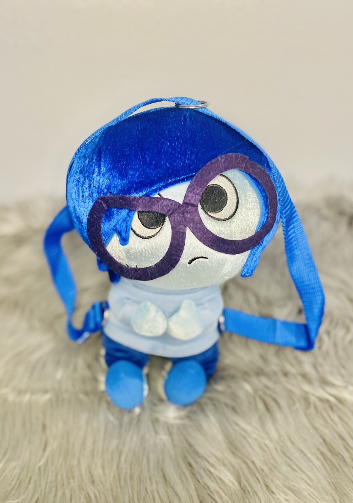 Disney Inside Out Sadness plush backpack 14" | eBay