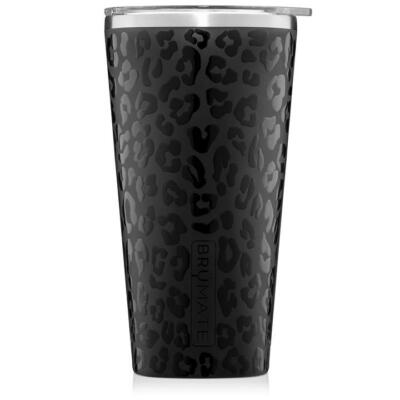 NEW Brumate Imperial Pint 20 oz Stainless Drink Bar ONYX LEOPARD W ...