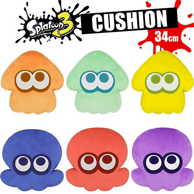 Nintedo Splatoon 3 Octoling Octopus Inkling Squid Cushion Plush Stuffed ...