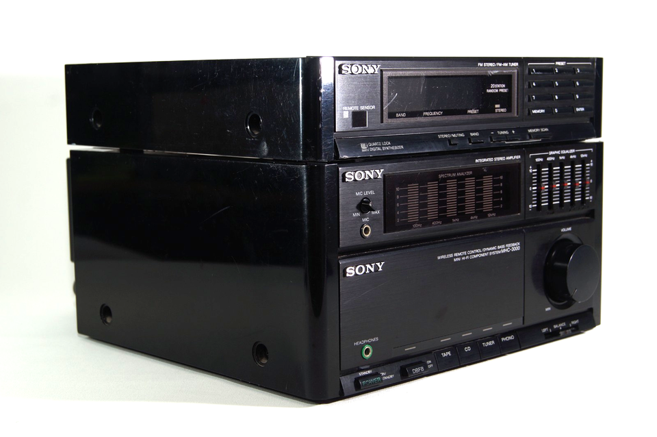 SONY MHC-3000 VINTAGE MINI STEREO SYSTEM. EQ. DIGITAL TUNER. MADE IN ...