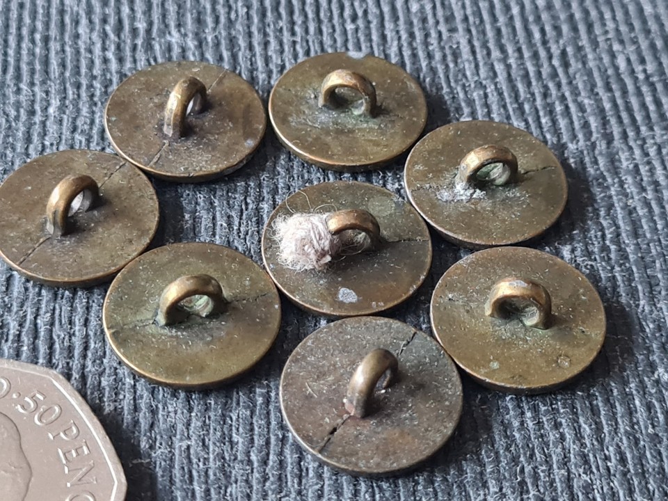 Set Of Vintage Metal Buttons Ship Wheel Naval Theme | eBay UK