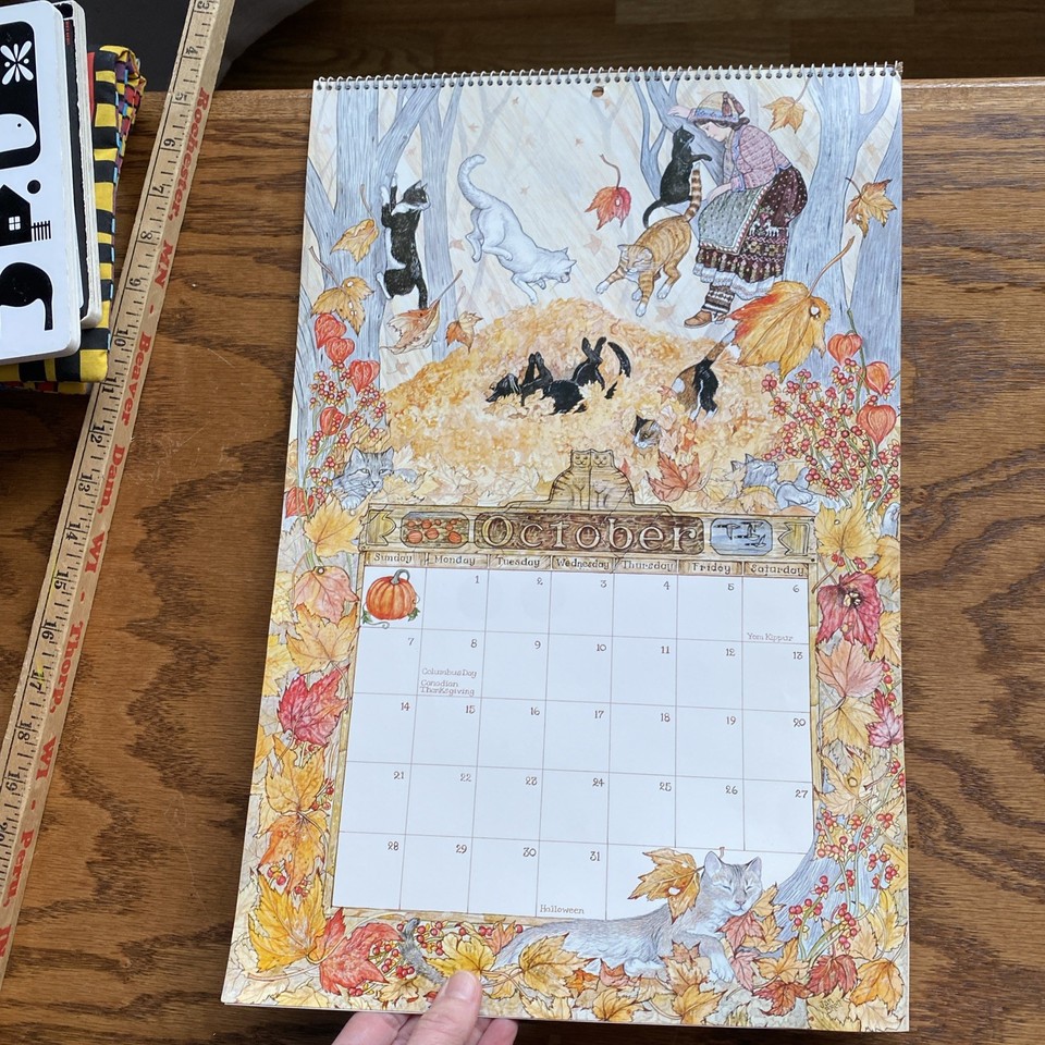 Rare Early VTG JAN BRETT 1984 Calendar, Peacebale Journey, Illustrated ...