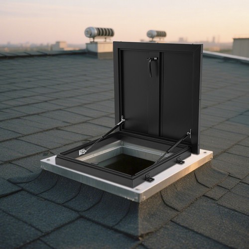 Roof Security Door 90° Opening Angle Safe Access Hatch for Residential ...