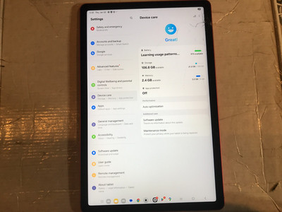 i Samsung Galaxy TAb S10 Lite WiFI 10.9" 128GB Red SM-X400 Crack Screen ...