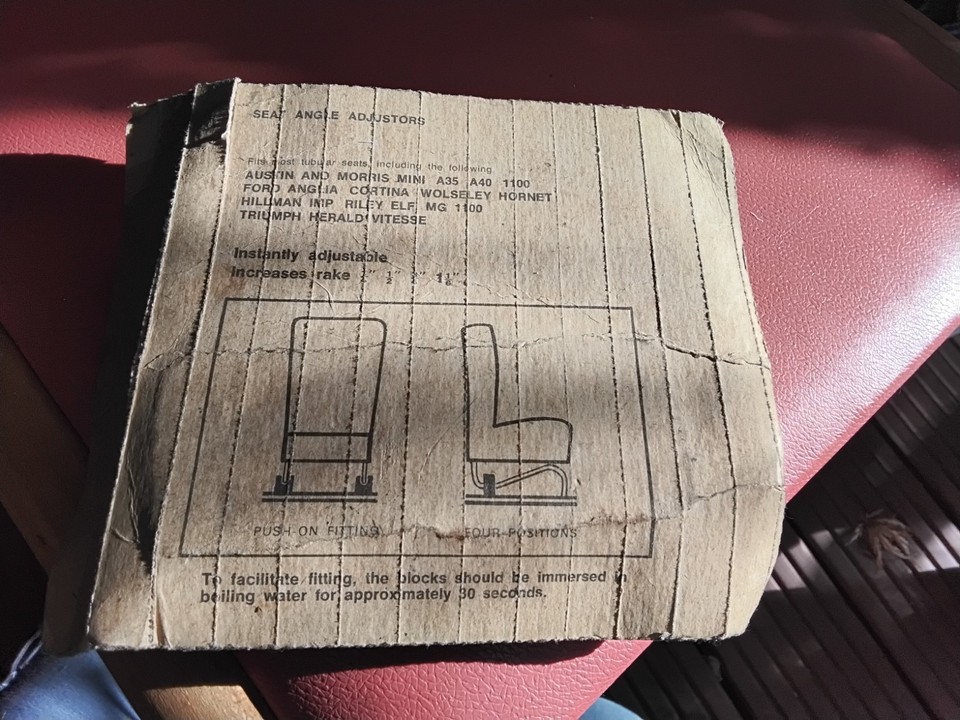 NEW OLD STOCK COSMIC SEAT ANGLE ADJUSTERS BMC AUSTIN MORRIS MINI A35 ...