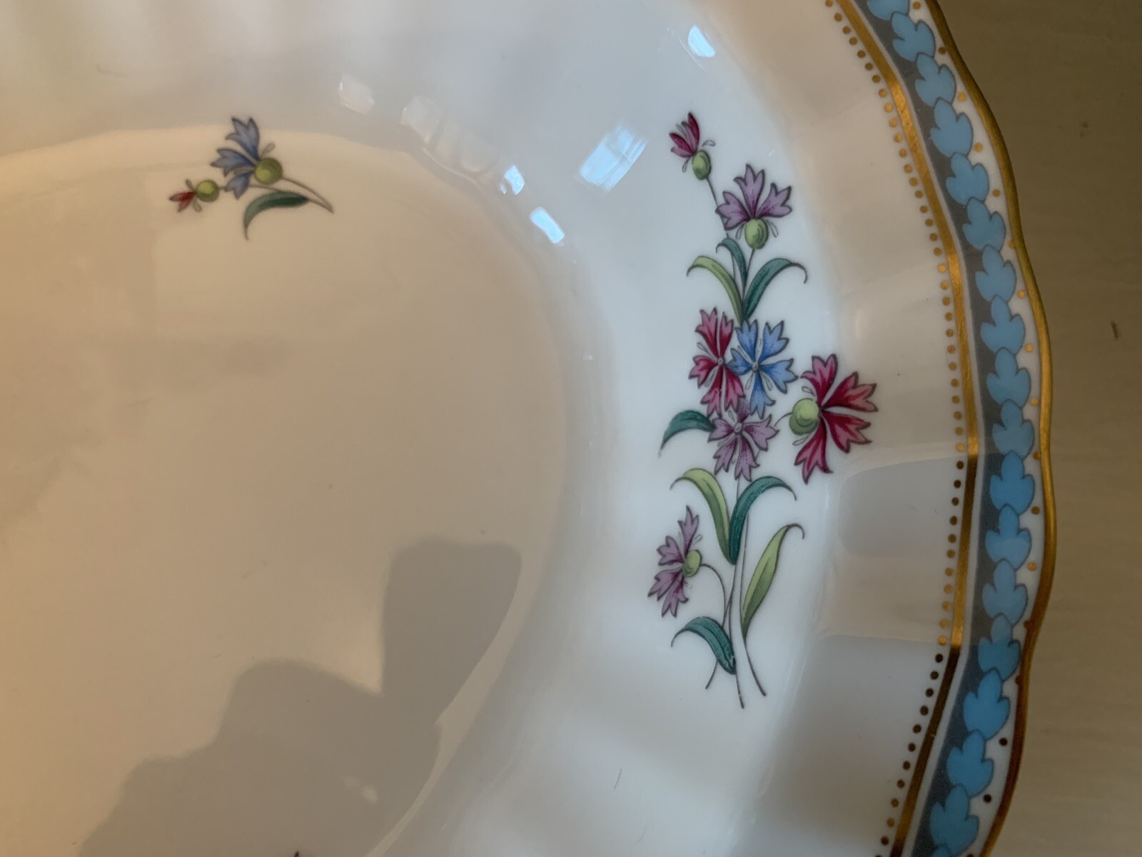 Spode TRAPNELL SPRAYS Oval Vegetable Bowl Bone China Y8403 VERY GOOD ...