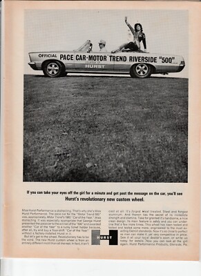 Original 1965 Hurst Magazine Ad 'Official Pace Car Motor Trend ...