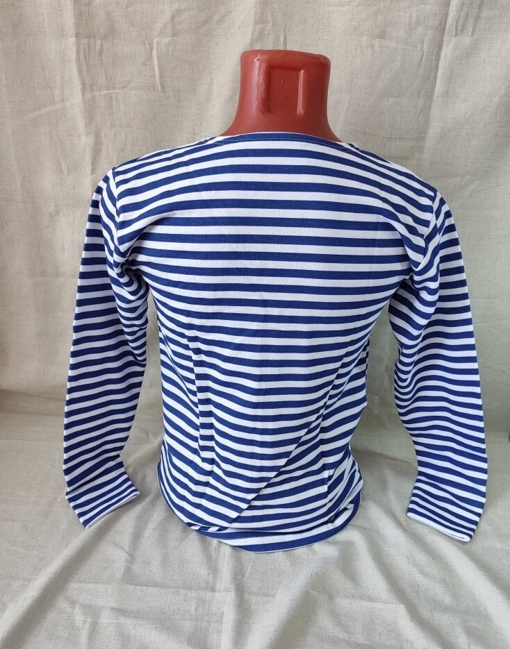 WARM TELNYASHKA RUSSIAN MILITARY ARMY STRIPED BLUE T-SHIRT long sleeve ...