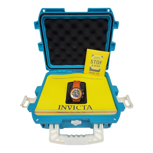 Invicta Grey Orange Men's Watch Model 20484 TI-22 Titanium 45mm Dive ...