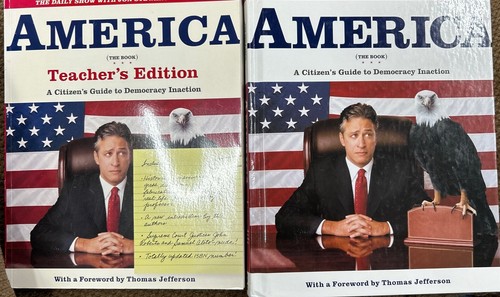 America The Book Citizens Guide to Democracy Jon Stewart HC +PB ...