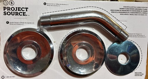 Project Source Shower Arm & Flange Free Shipping Chrome | eBay