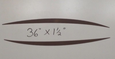 CROSSROADS CRUISER 2011 RV FRONT CAP SWEEP DECAL SET 36X1.5 STRIPES ...