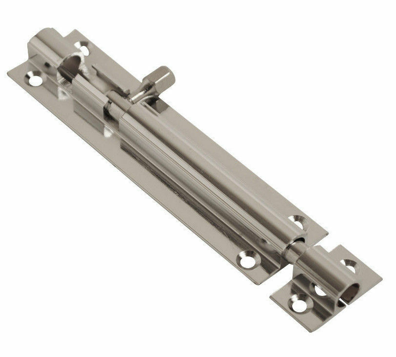 Barrel Bolt Door Latch Slide Lock Brass Chrome Straight Cranked Necked ...