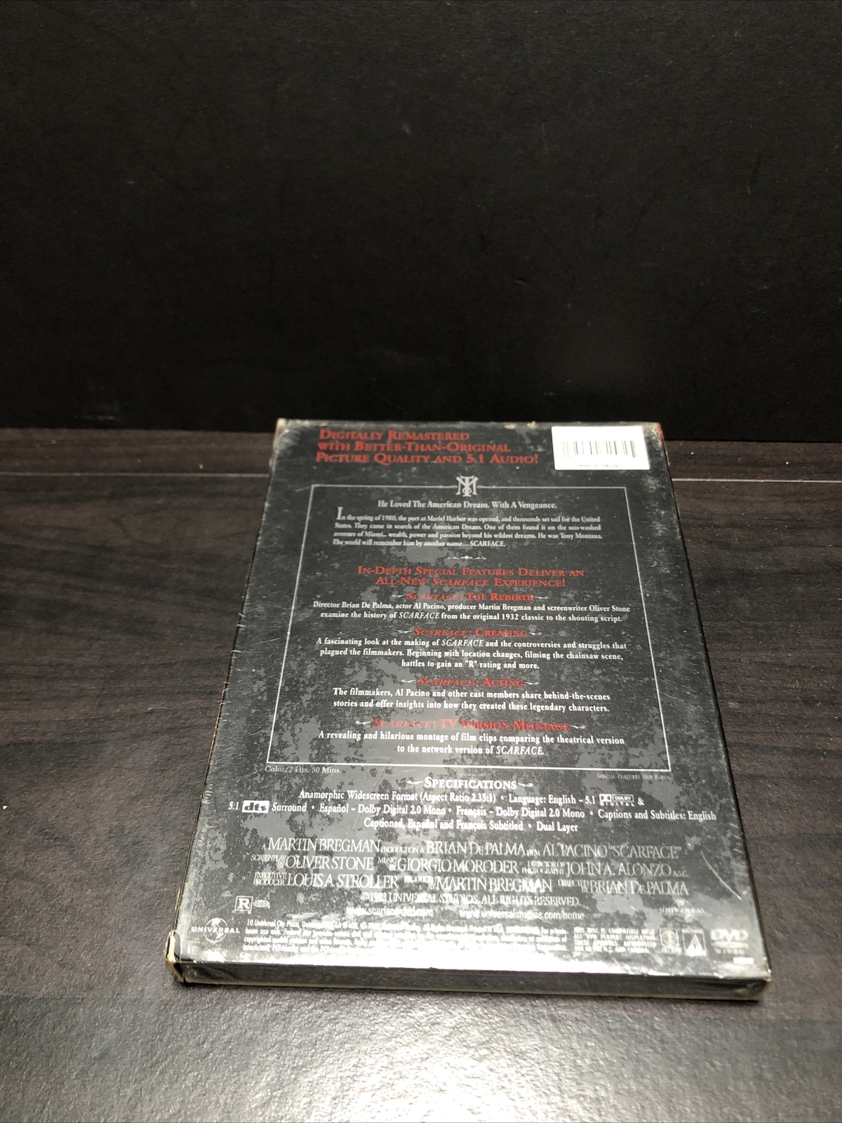 Scarface DVD 2003 2 Disc Set Full Screen Anniversary Edition New Sealed ...