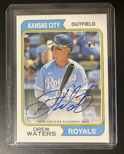 2023 Topps Heritage - Real One Autographs #ROA-DW Drew Waters (AU, RC ...