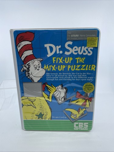 Dr. Seuss: Fix-Up the Mix-Up Puzzler For Atari Home Computer NOS | eBay