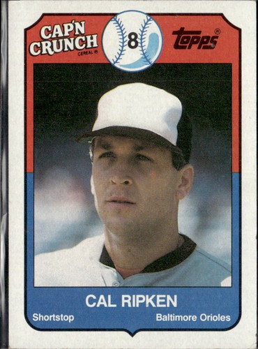 Cal Ripken Jr. 1989 Topps Cap'n Crunch #6 Baltimore Orioles | eBay