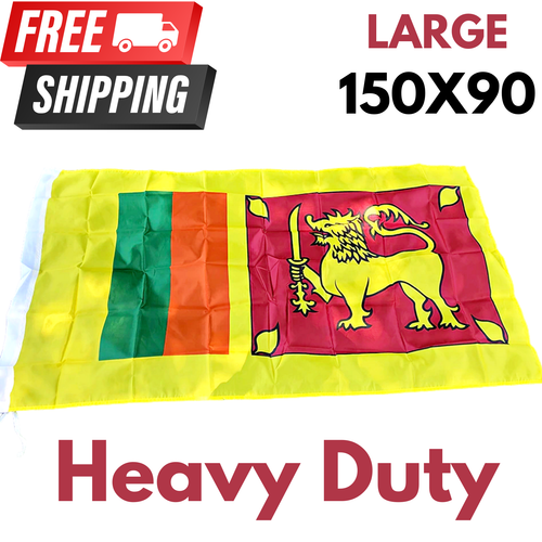 Large Sri Lanka Ceylon Flag Outdoor Indoor Heavy Duty 150X90cm National ...