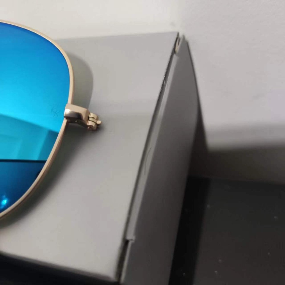RAY-BAN RB3026, aviator sunglasses ,Gold Frame/Large 62mm Blue Lens | eBay