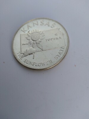 Kansas 34th State Attained Statehood Silver Coin | eBay