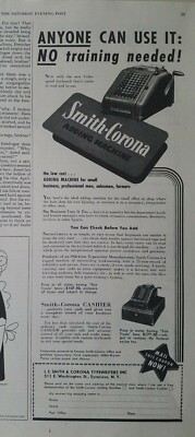 1949 LC Smith & Corona portable typewriter adding machine vintage ad | eBay