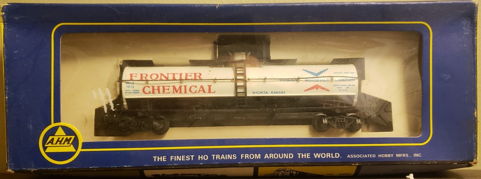 Two Vintage AHM HO Gauge Tank Cars Frontier Chemical & Republic | eBay