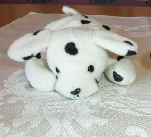 Rare TY 1996 "Sparky" Dalmatian Beanie Baby-PVC Pellets,"SUFRACE" tag ...