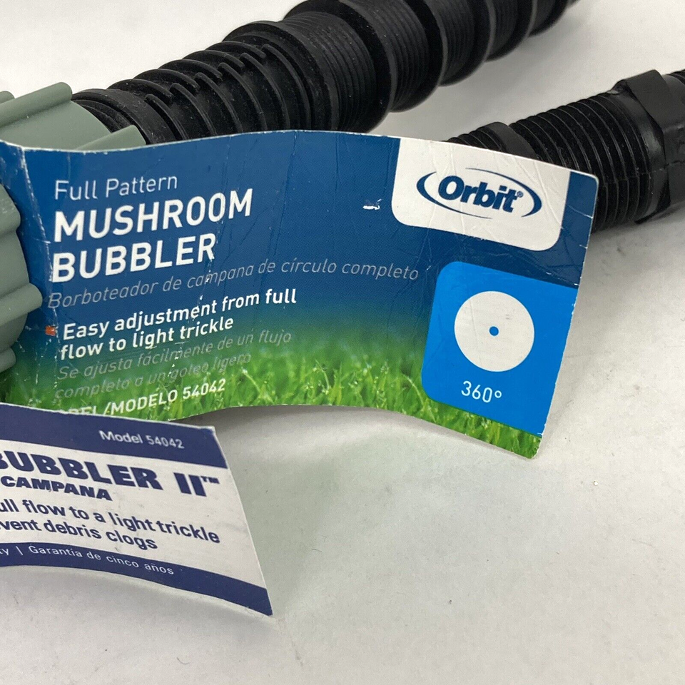 Orbit Mushroom Bubbler - 54042 - x2 + 6" Cut-Off Risers - Black -New ...