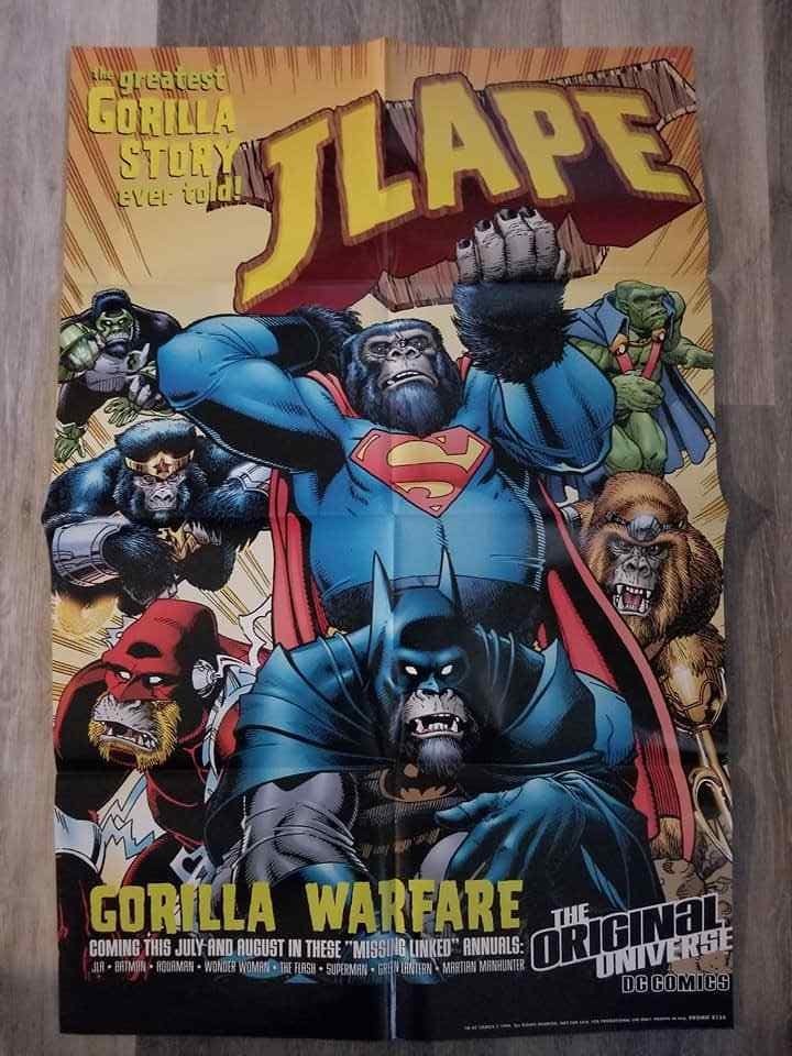 JLA JLAPE PROMO POSTER 1999 FOLDED BRAND NEW COMIC KINGS | eBay