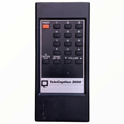 TeleCaption 3000 Remote Control 822N Tested | eBay