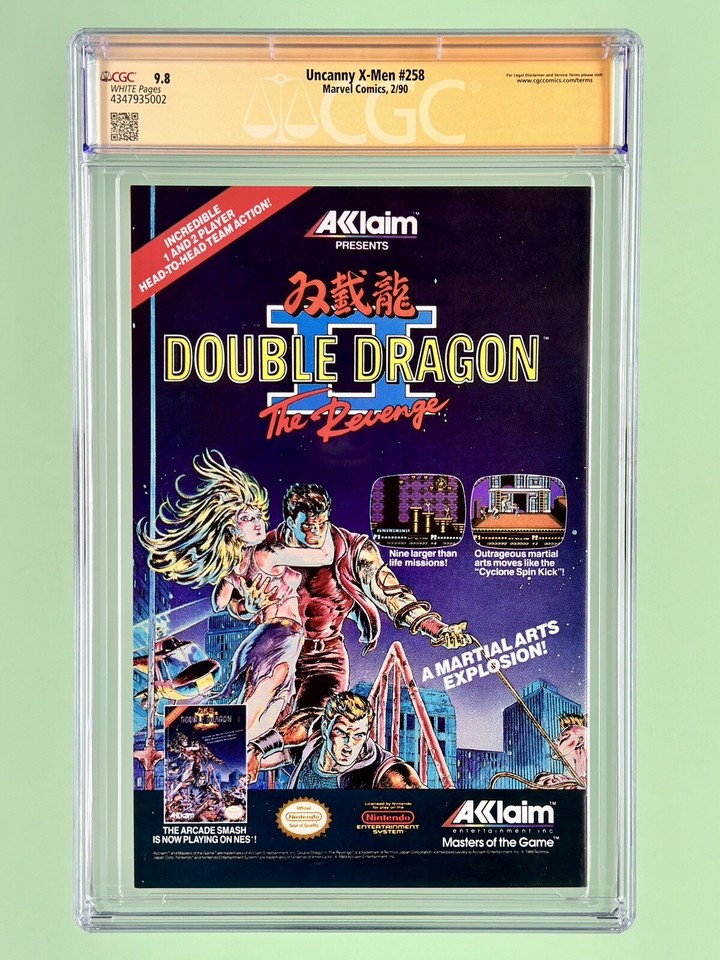 Uncanny X-Men #258 (CGC 9.8) 1990, Wolverine Cover, Signed by Jim Lee ...